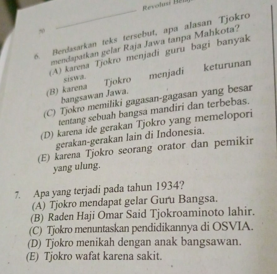 6. Berdasarkan teks tersebut, apa alasan | StudyX