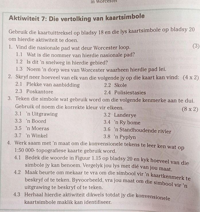 Aktiwiteit 7: Die vertolking van | StudyX