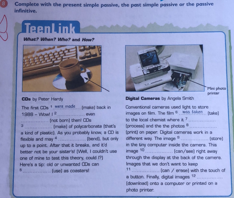 Complete with the present simple passive, | StudyX