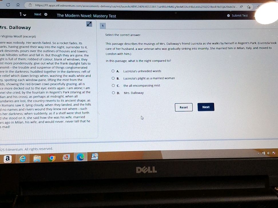 Select the correct answer. This passage | StudyX