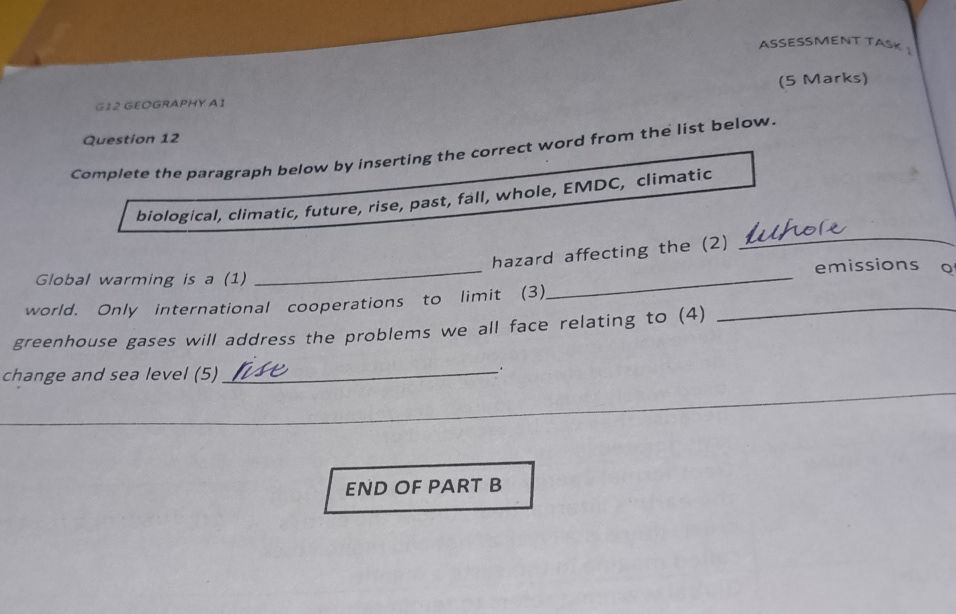 Complete the paragraph below by inserting | StudyX