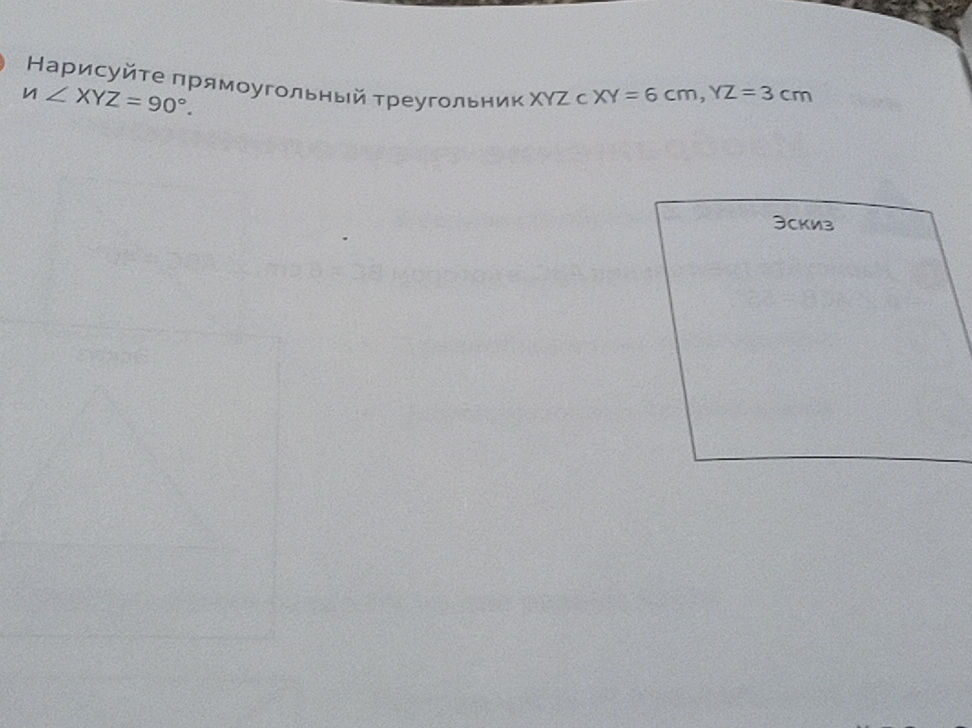 Нарисуйте прямоугольный треугольник XYZ c XY | StudyX