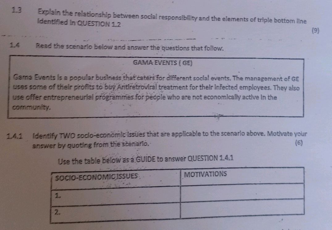 1.3 Explain the relationship between social | StudyX