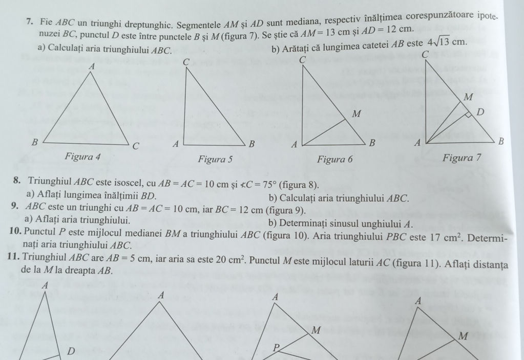 7. Fie ABC un triunghi dreptunghic. | StudyX