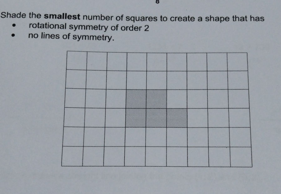 Shade the smallest number of squares to | StudyX