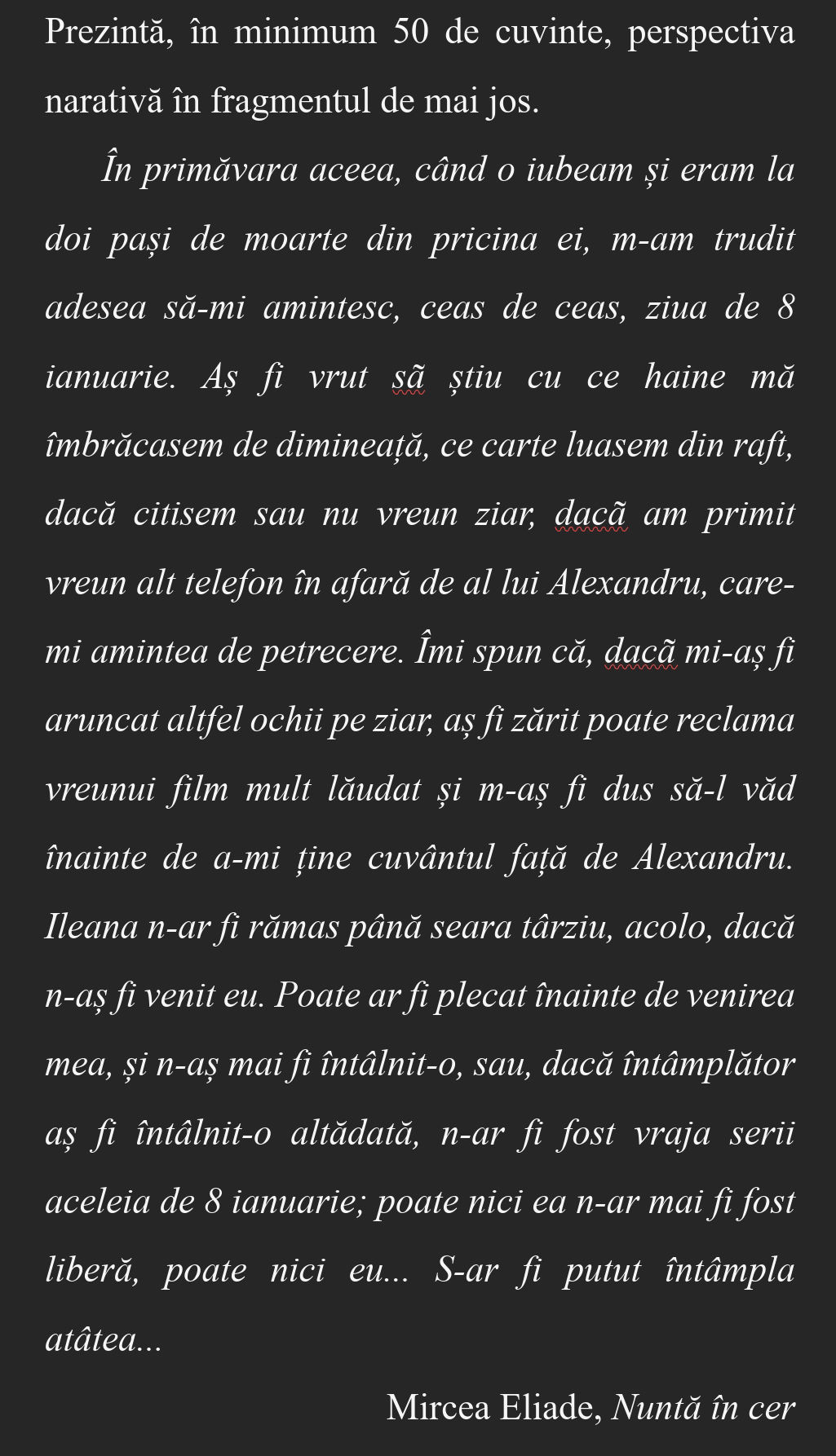 Prezintă, în minimum 50 de cuvinte, | StudyX