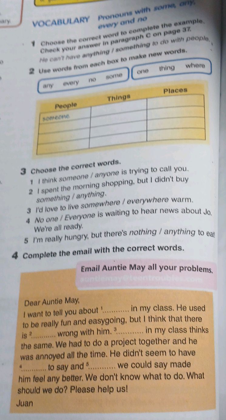 1 Choose the correct word to complete the | StudyX