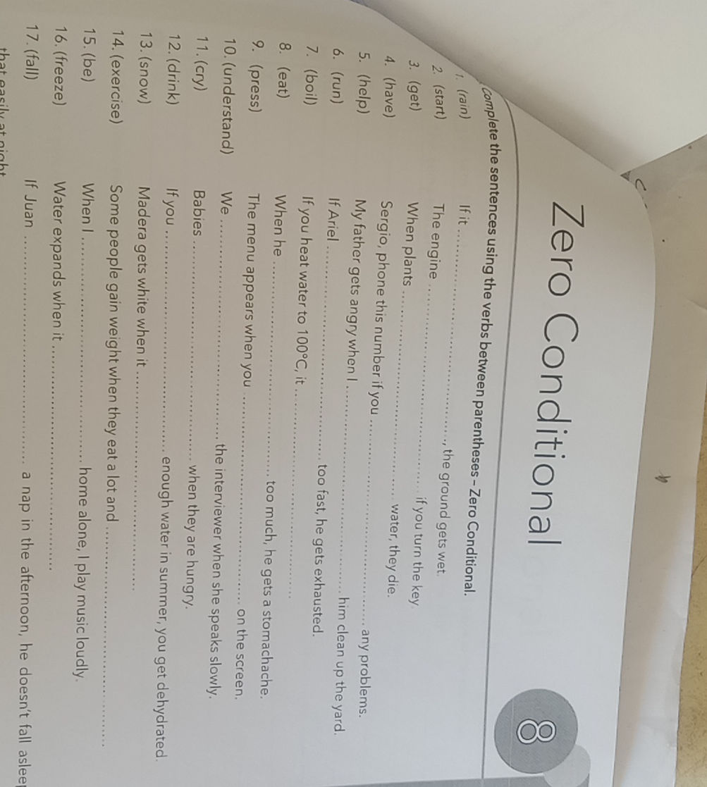 Complete the sentences using the verbs | StudyX