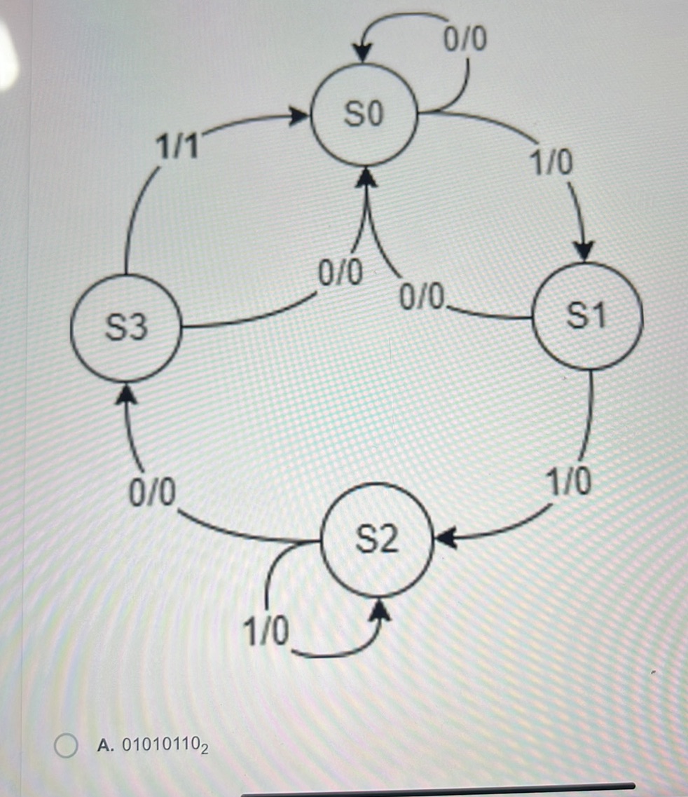 The image shows a state diagram. A. | StudyX