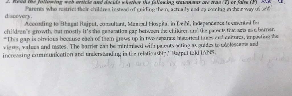 2. Read the following web article and decide | StudyX