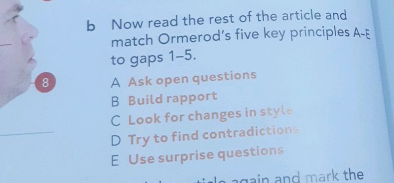 b Now read the rest of the article and match | StudyX