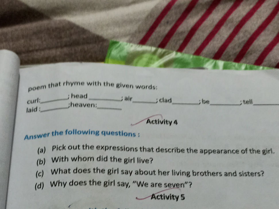 poem that rhyme with the given words: curl: | StudyX