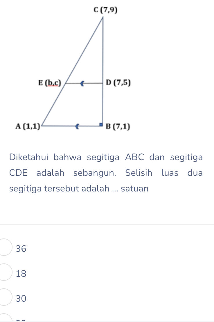 Diketahui bahwa segitiga ABC dan segitiga | StudyX