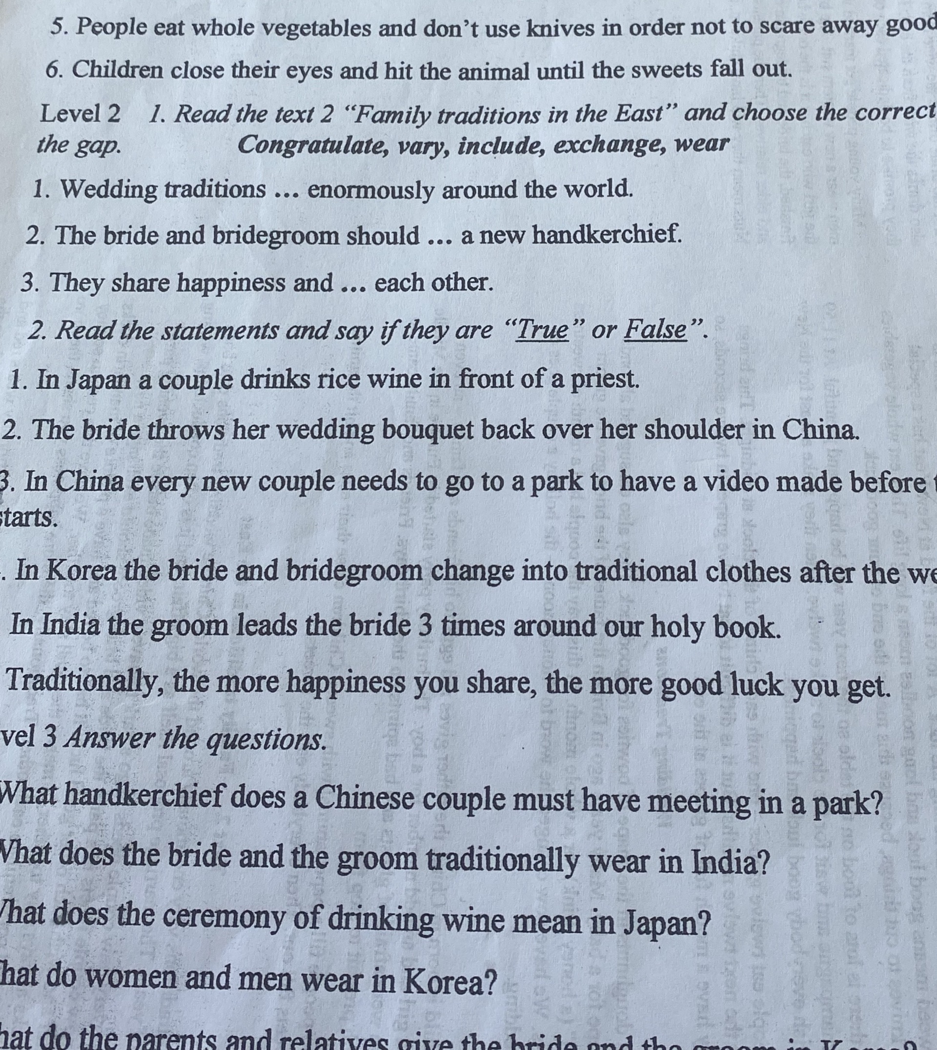 Level 2 1. Read the text 2 "Family | StudyX