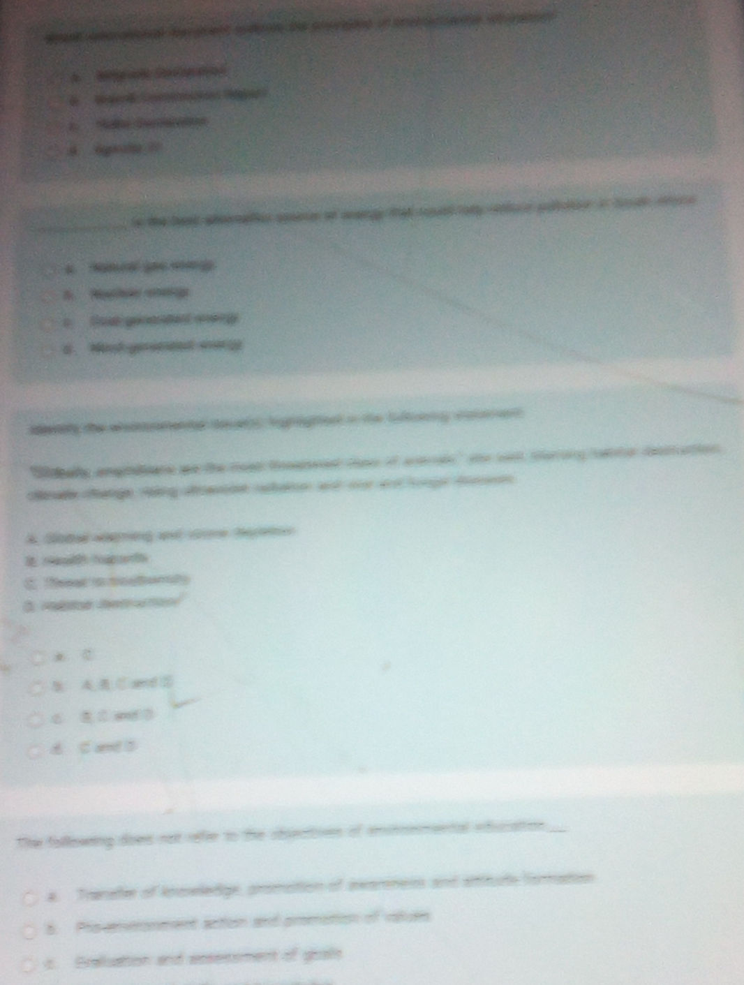 What environmental function refers to the | StudyX