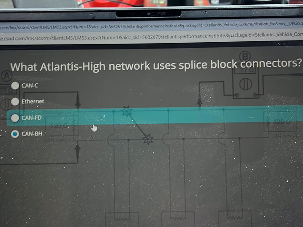 What Atlantis-High network uses splice block | StudyX