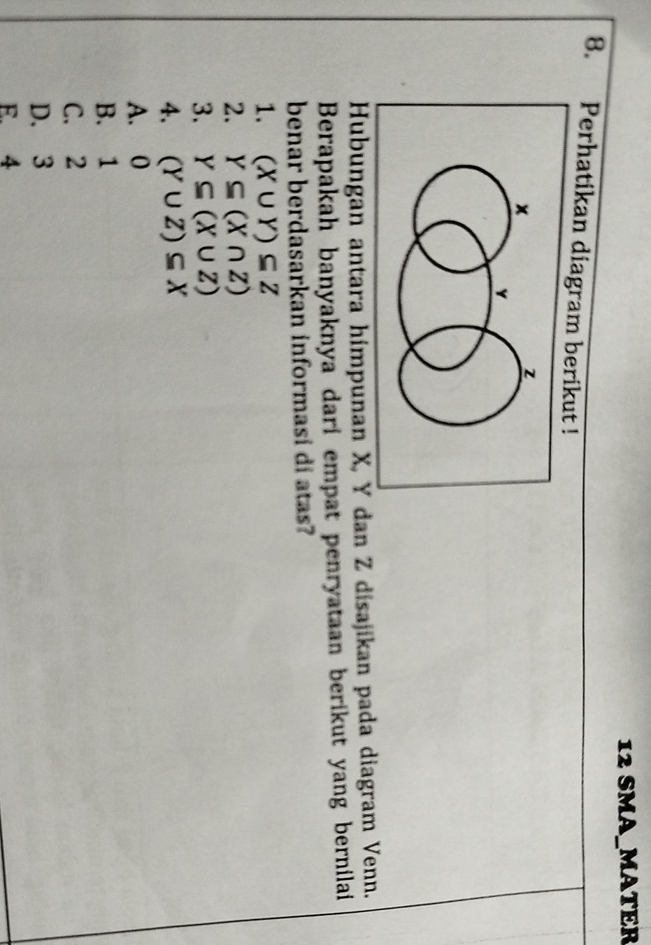 Perhatikan diagram berikut! Hubungan antara | StudyX