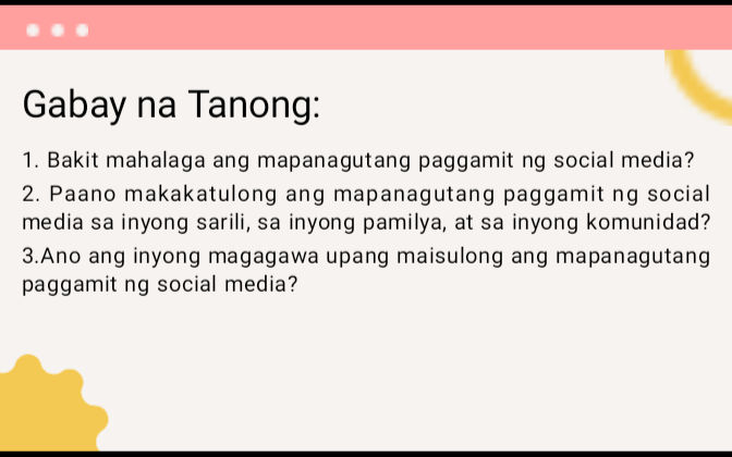 Gabay na Tanong: 1. Bakit mahalaga ang | StudyX