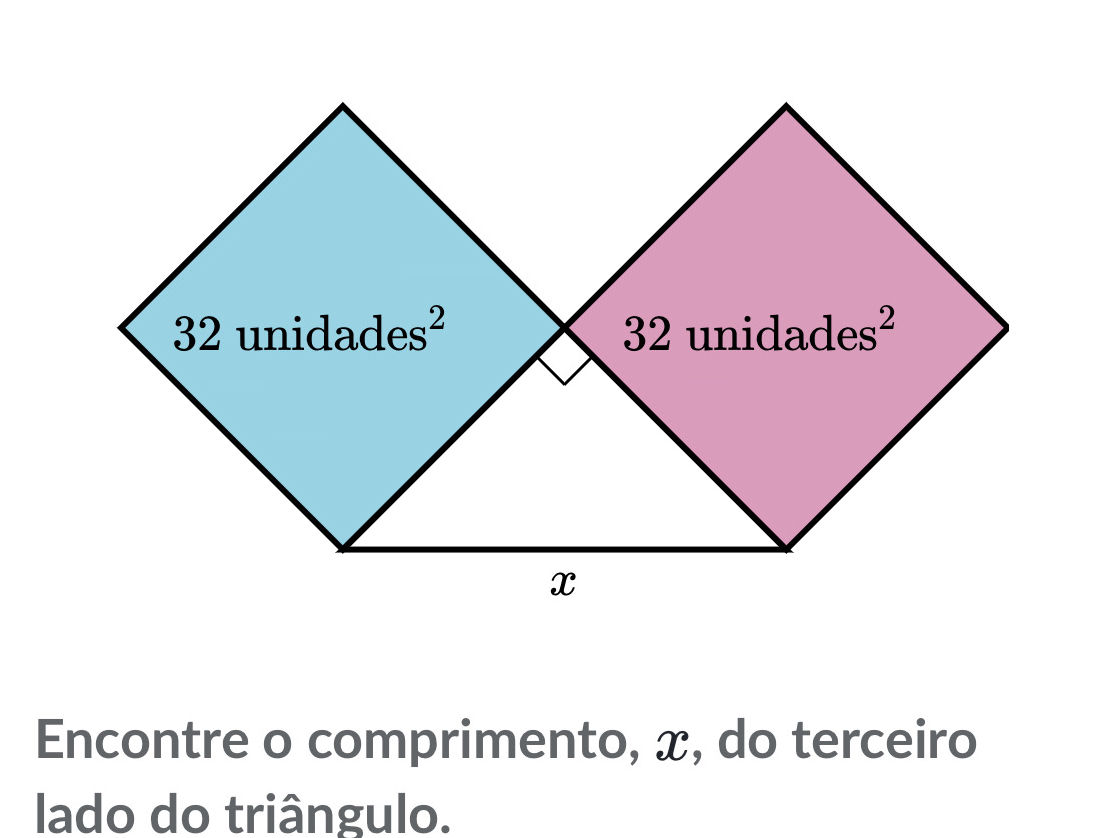 Encontre o comprimento, $x$, do terceiro | StudyX
