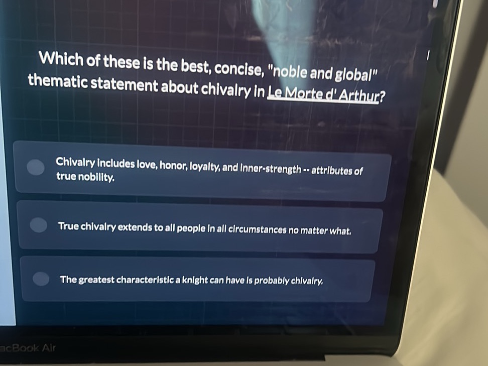 Which of these is the best, concise, "noble | StudyX