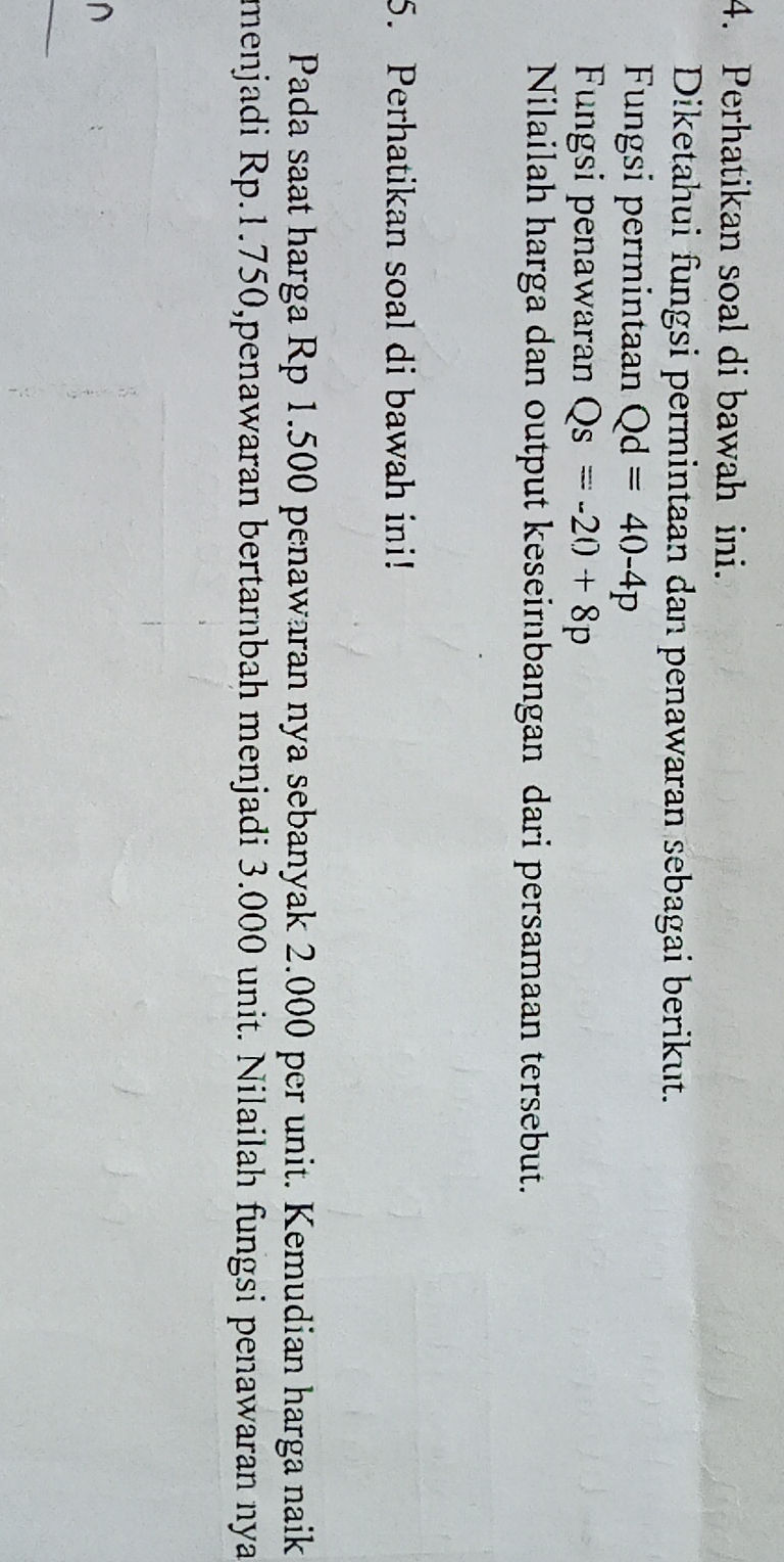 4. Perhatikan soal di bawah ini. Diketahui | StudyX