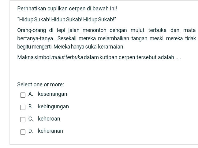 Perhhatikan cuplikan cerpen di bawah ini! | StudyX
