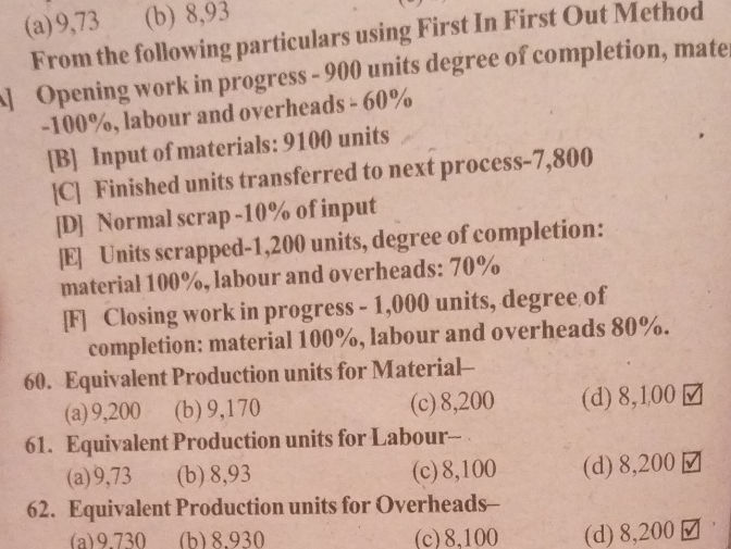 From the following particulars using First | StudyX