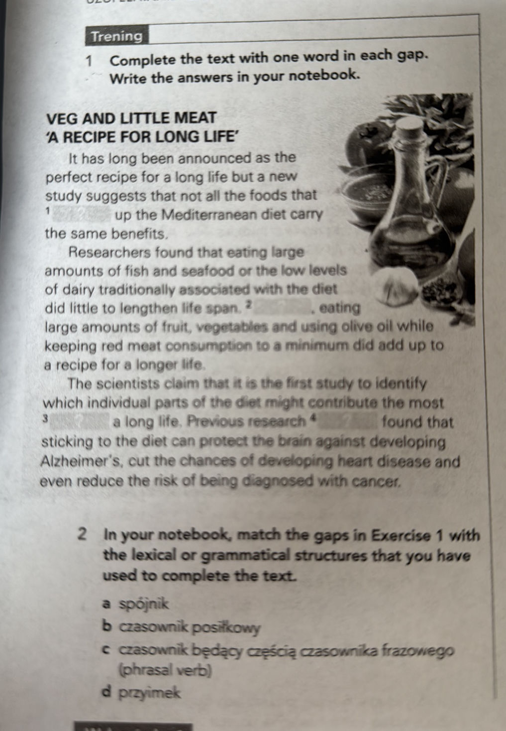 1 Complete the text with one word in each | StudyX