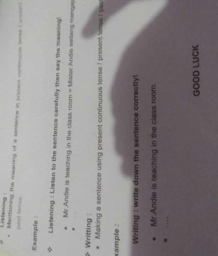 Listening: Mentioning the meaning of a | StudyX