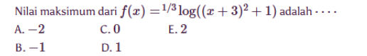 Nilai maksimum dari $f(x) = | StudyX