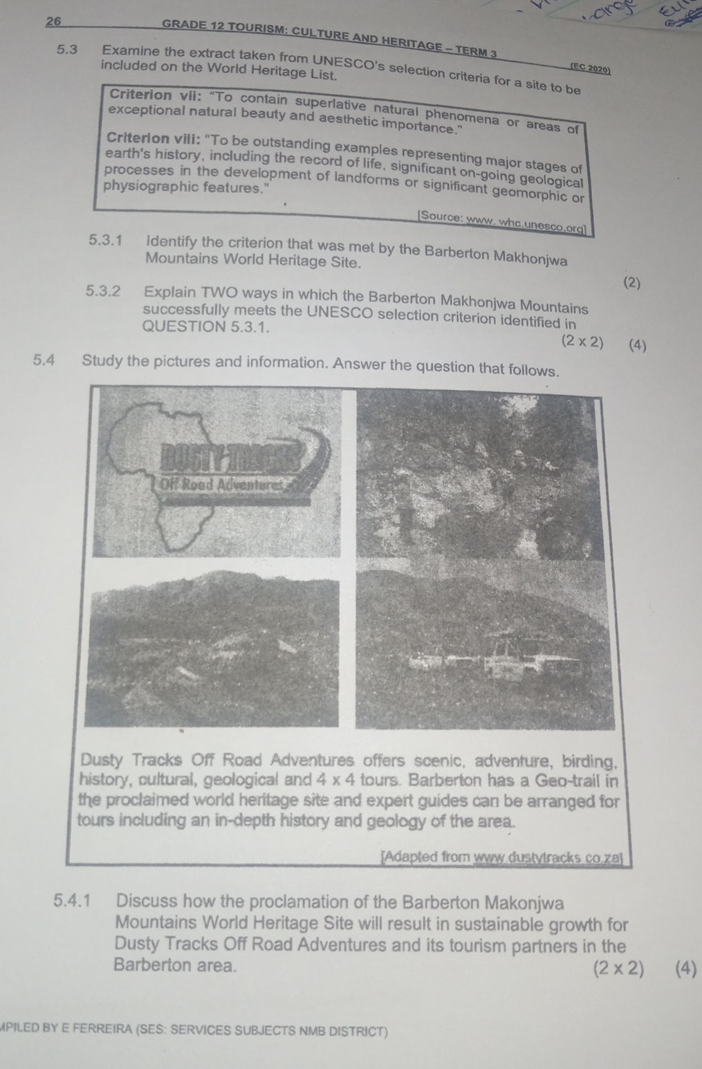 5.3 Examine the extract taken from UNESCO's | StudyX