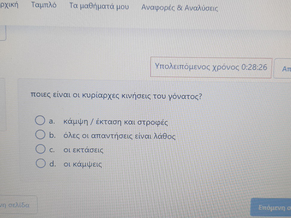 ποιες είναι οι κυρίαρχες κινήσεις του | StudyX