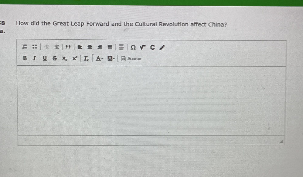 How did the Great Leap Forward and the | StudyX