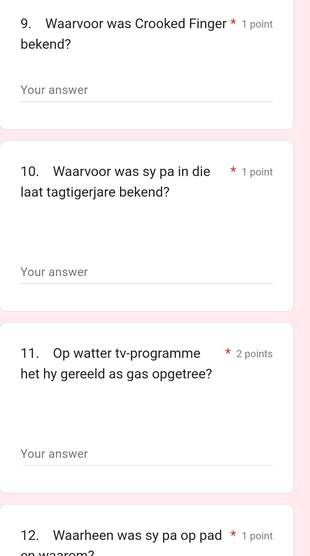 9. Waarvoor was Crooked Finger bekend? 10. | StudyX