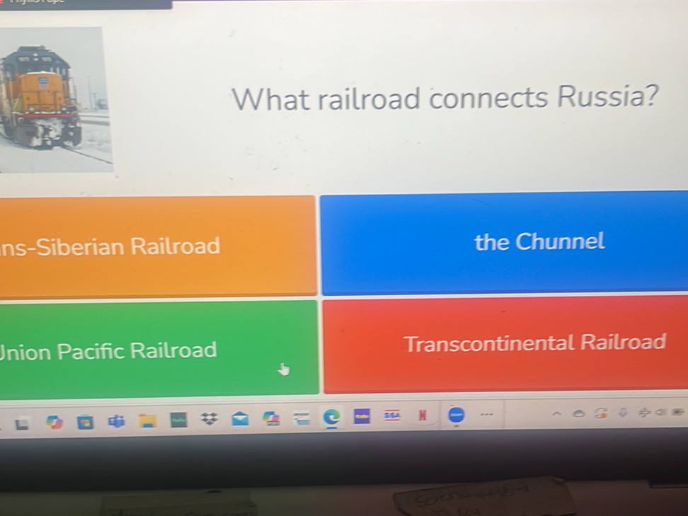 What railroad connects Russia? | StudyX