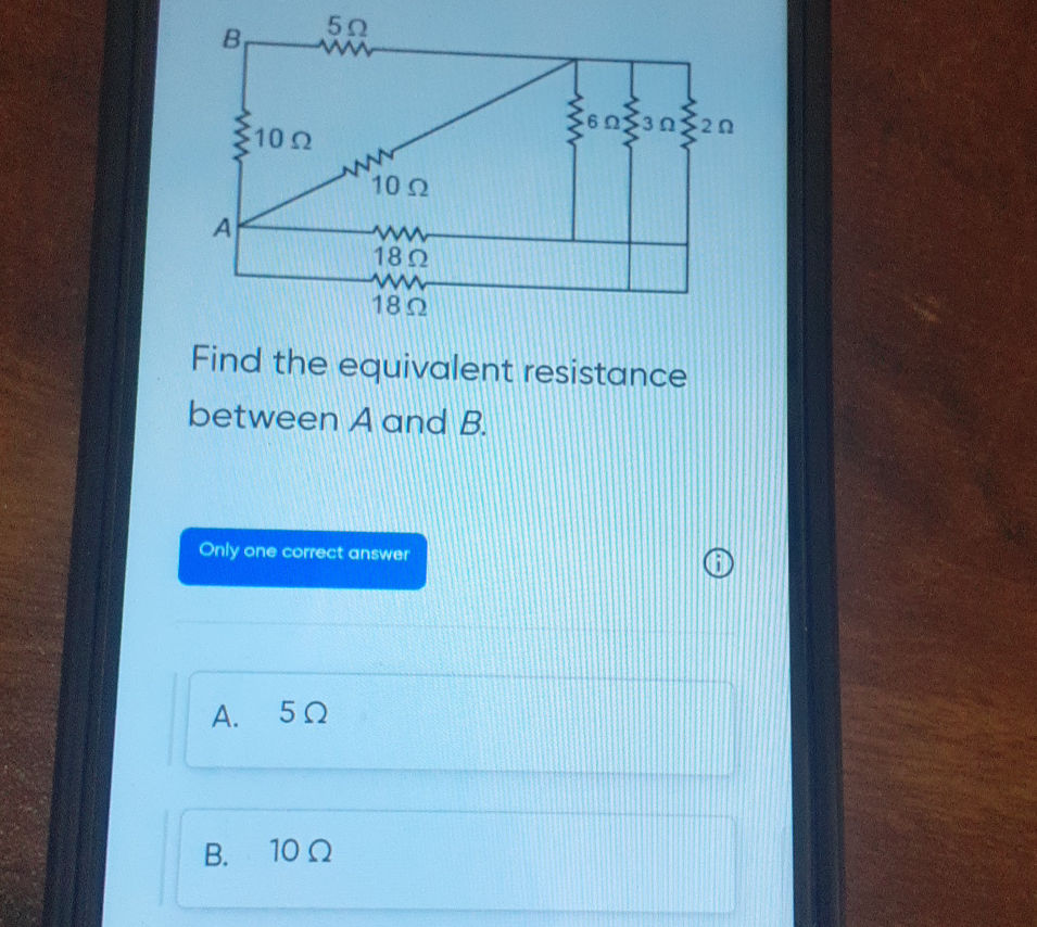 Find the equivalent resistance between A and | StudyX