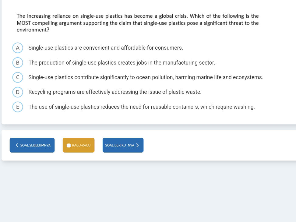 The increasing reliance on single-use | StudyX