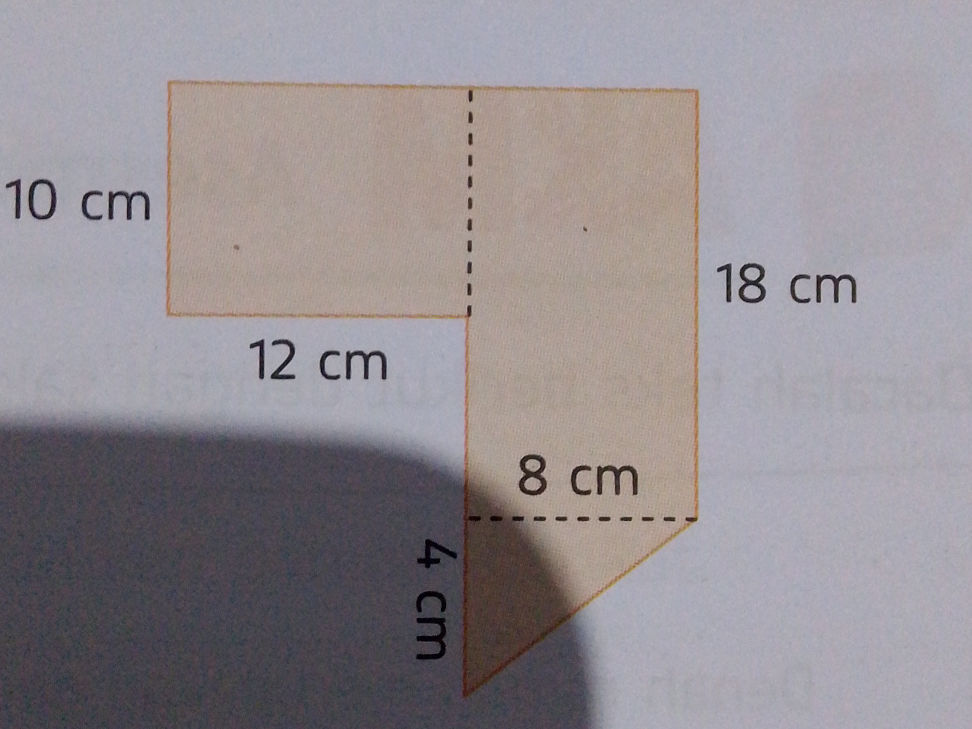 The image shows a composite shape with the | StudyX