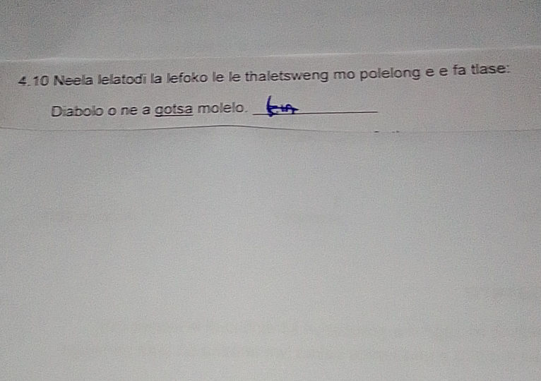 4.10 Neela lelatodi la lefoko le le
