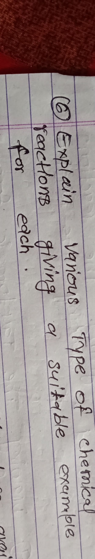 (6) Explain various type of chemical | StudyX