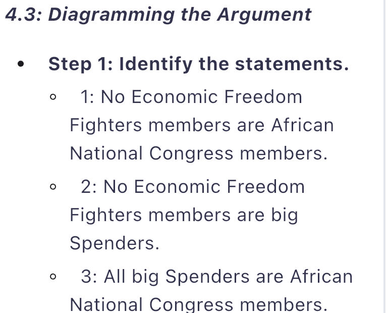 4.3: Diagramming the Argument Step 1: | StudyX
