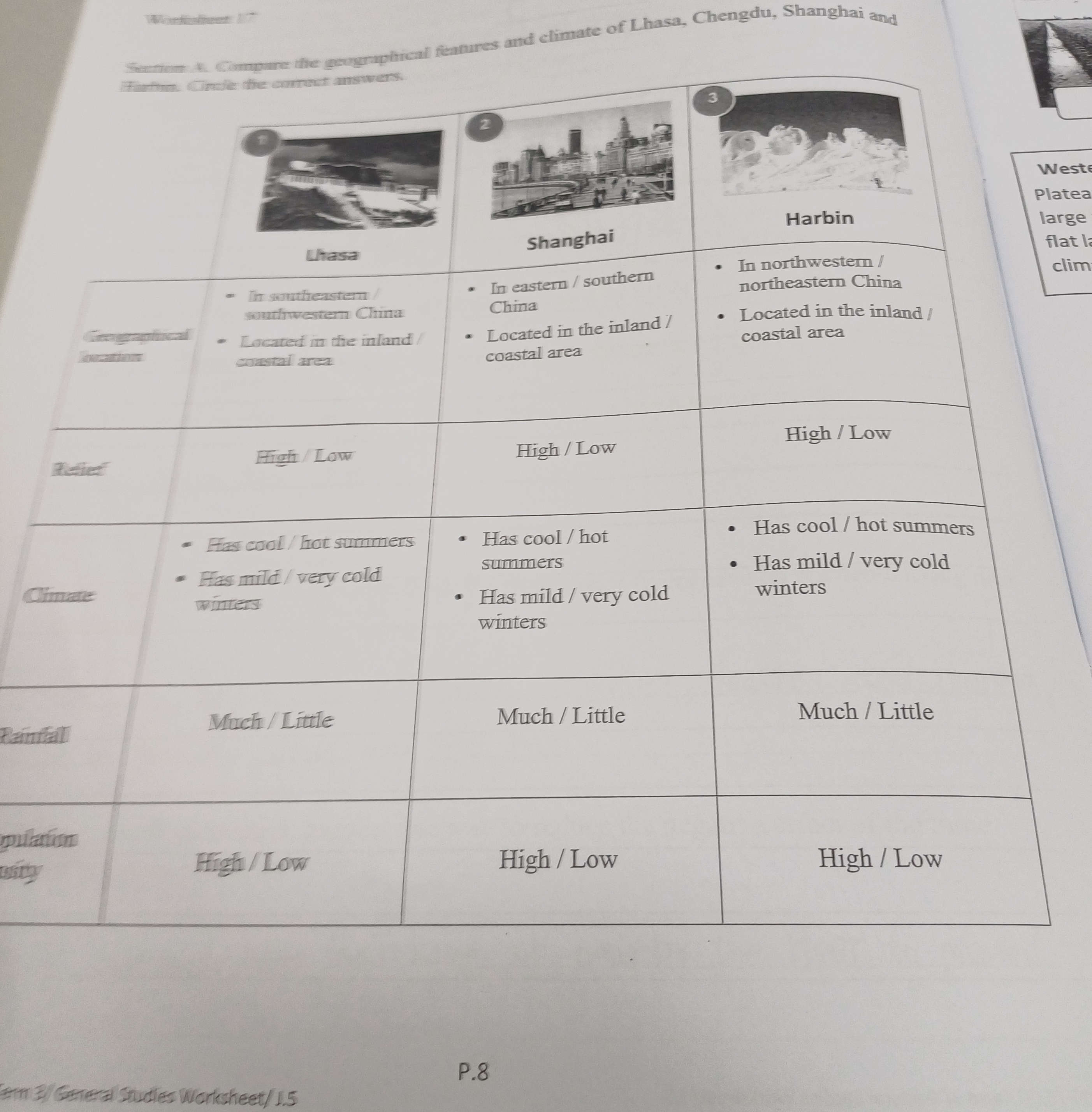 Compare the geographical features and | StudyX