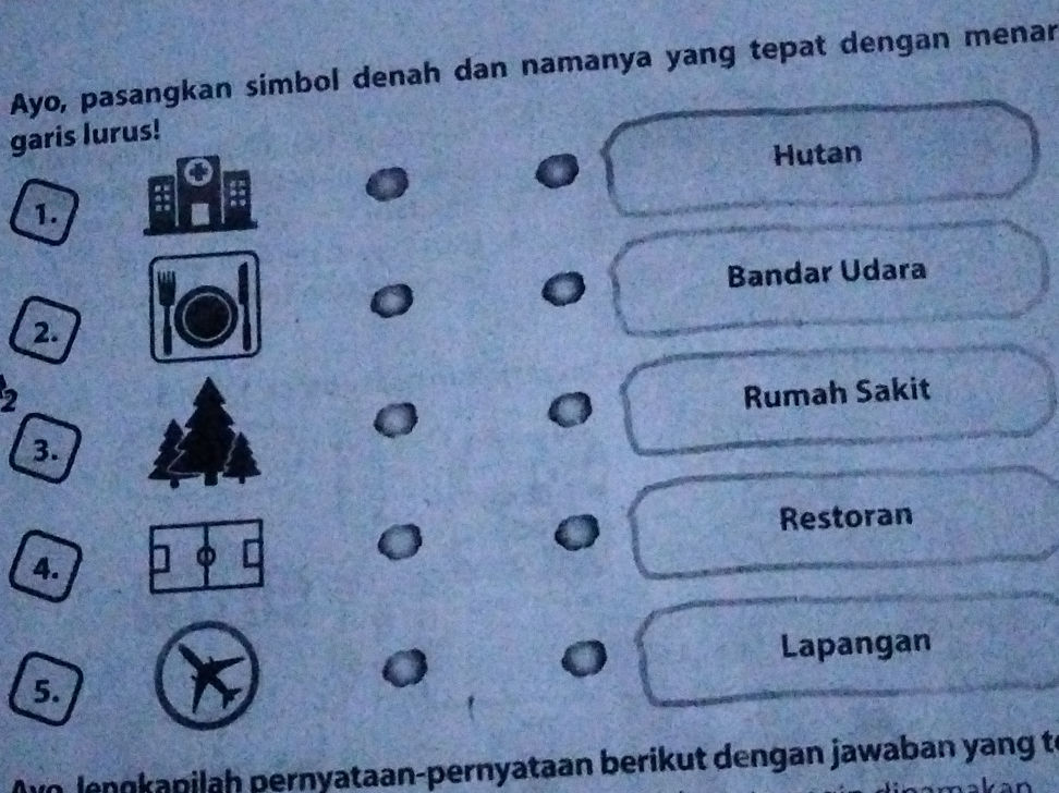 Ayo, pasangkan simbol denah dan namanya yang | StudyX