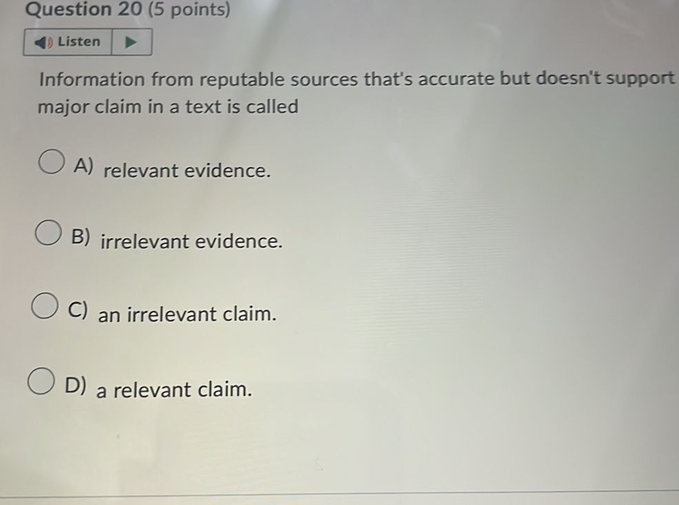 Information from reputable sources that's | StudyX