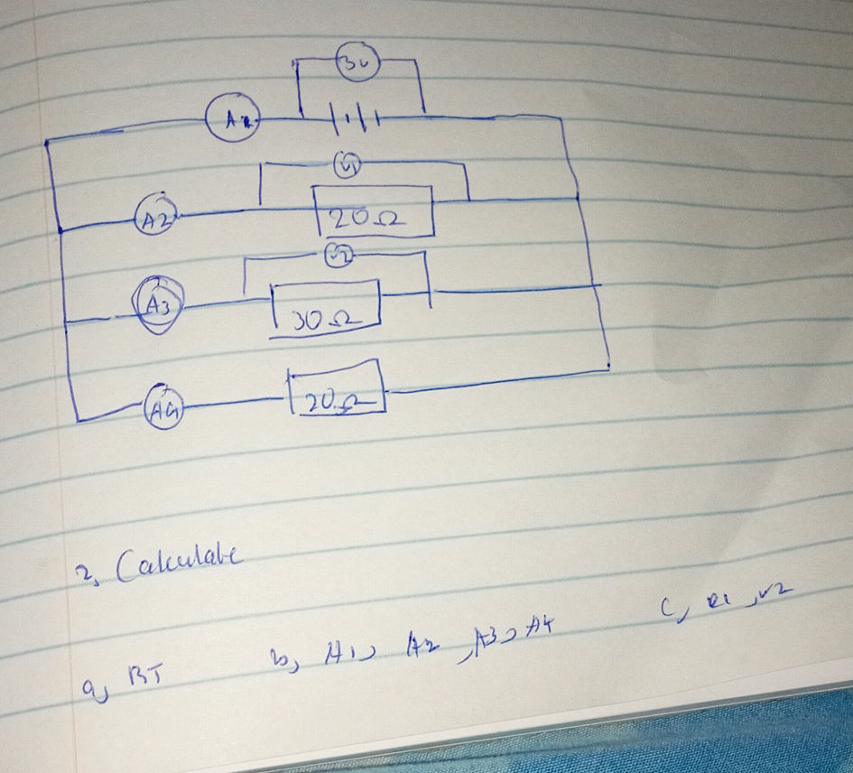 2. Calculate a. BT b. H1, A1, A2, A3, A4 c. | StudyX