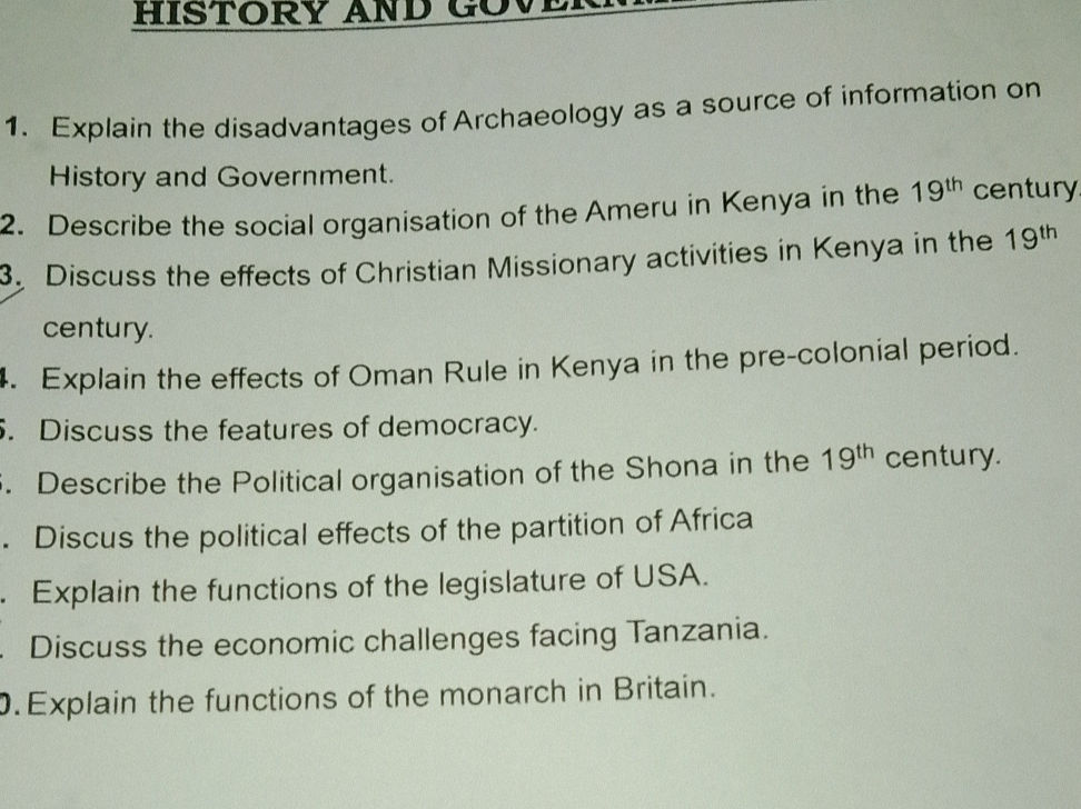 1. Explain the disadvantages of Archaeology | StudyX