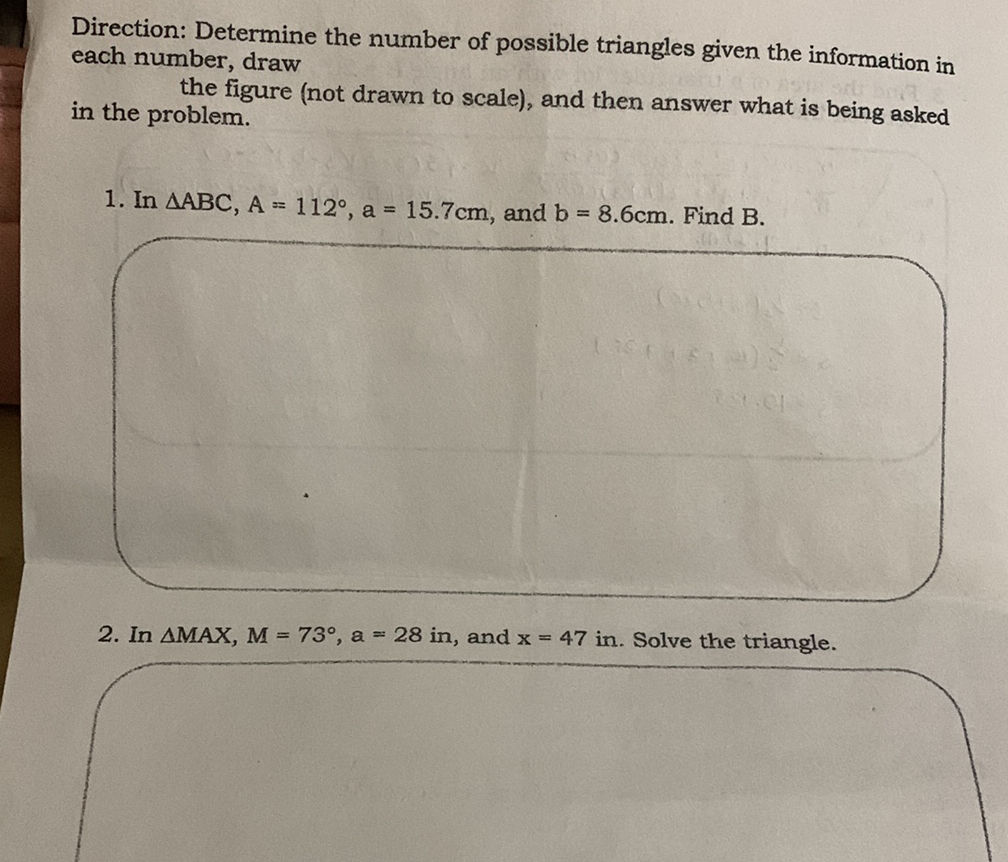Direction: Determine the number of possible | StudyX
