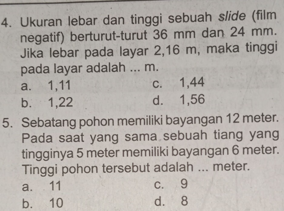 4. Ukuran lebar dan tinggi sebuah slide | StudyX