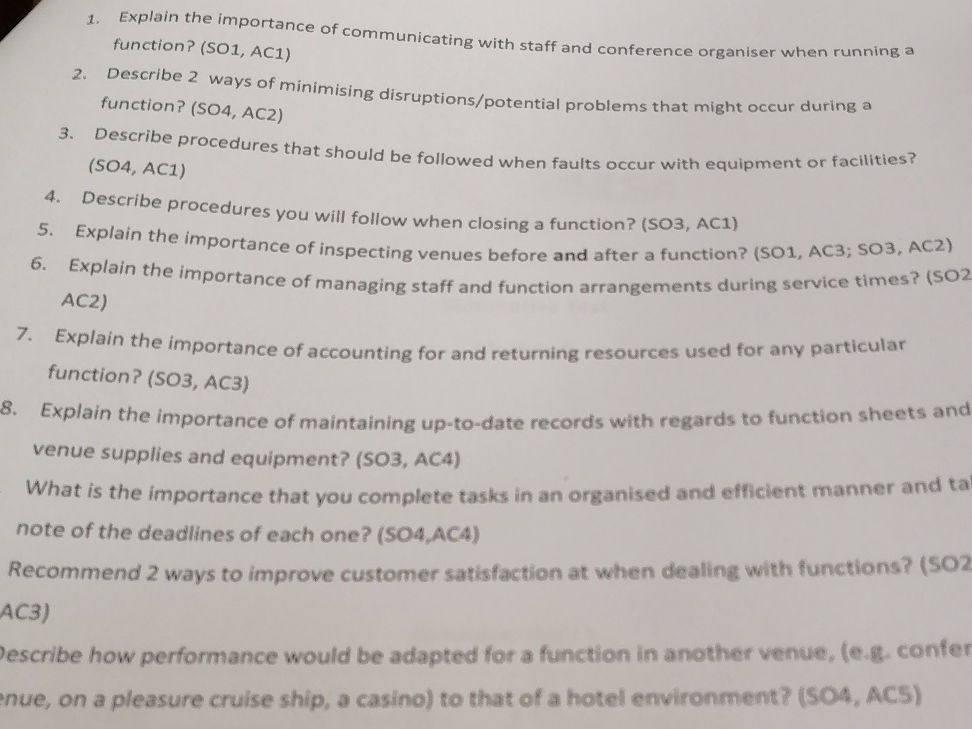 1. Explain the importance of communicating | StudyX