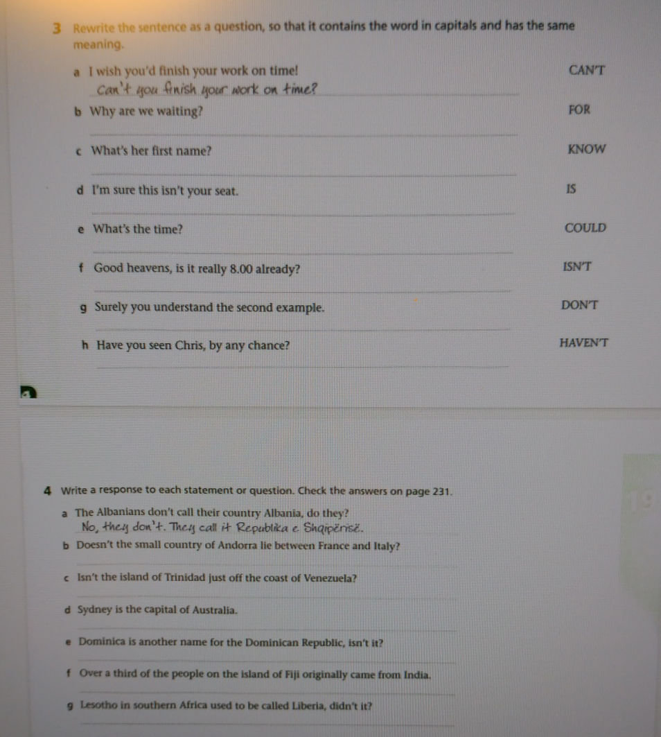 3 Rewrite the sentence as a question, so | StudyX